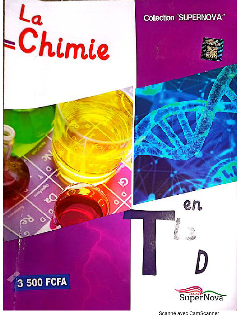 Manuel Supernova Chimie Tle D | PDF