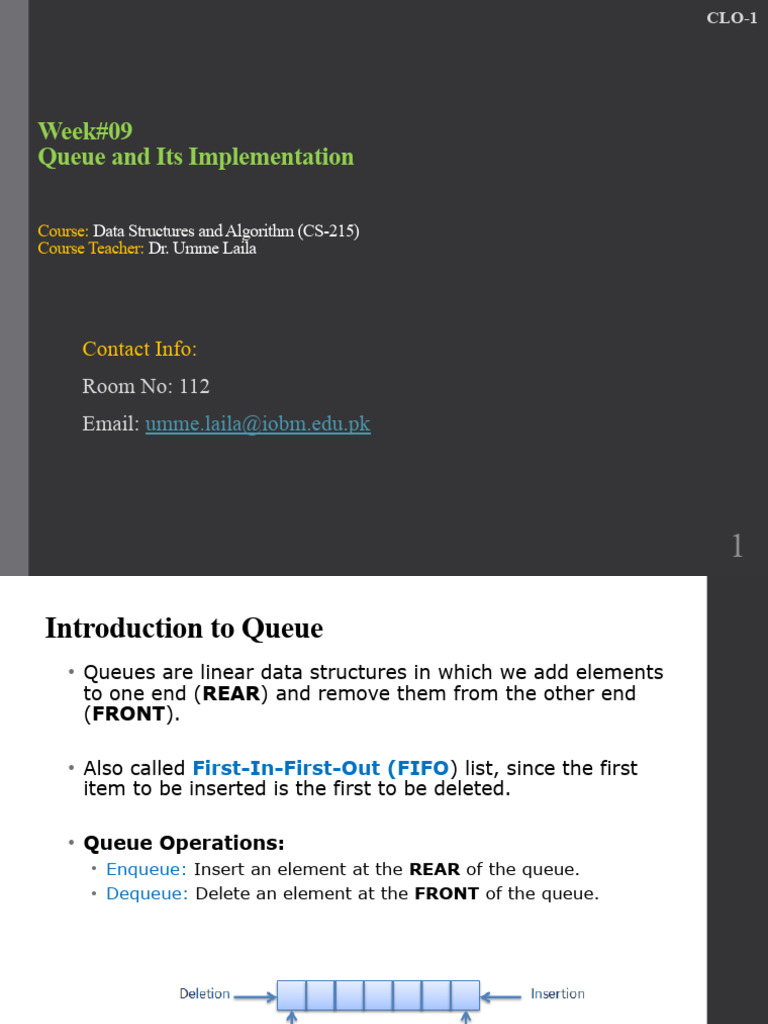 Lecture 09 Queue Pdf Queue Abstract Data Type Computer Programming