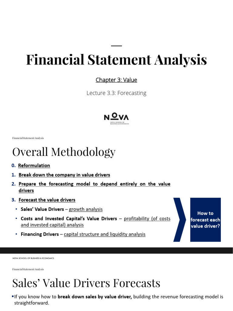 Lecture 3.3 - Slides | PDF | Valuation (Finance) | Forecasting