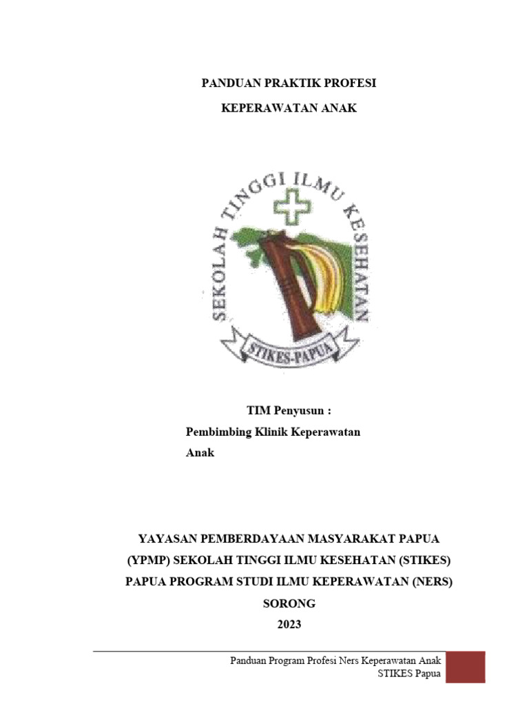 Panduan Program Profesi Ners Ta 2023-2024 Keperawatan Anak-1 | PDF