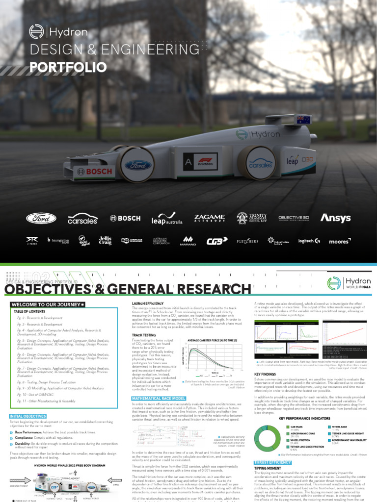 F1 Car Design & Engineering Portfolio | PDF | Bearing (Mechanical) | Force