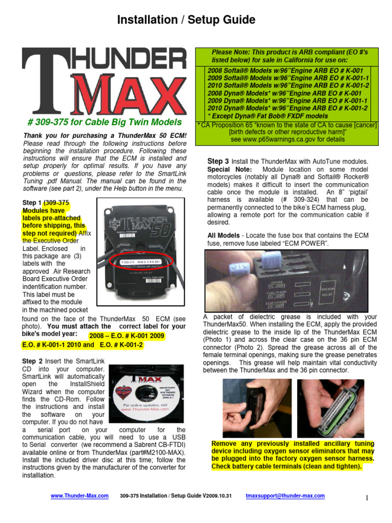 Thundermax Installation | PDF | Electrical Connector | Usb