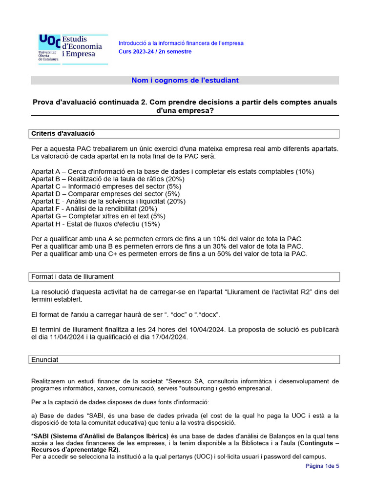 PEC2 - Enunciado-Ca v2 | PDF