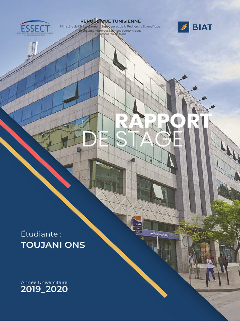 Rapport de Stage à la BIAT 2019-2020 | PDF | Guichet automatique ...