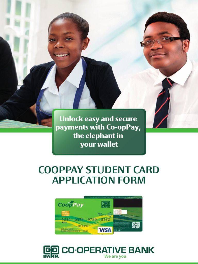 Co-Op Pay Student Card App Form | PDF | Debit Card | Credit Card