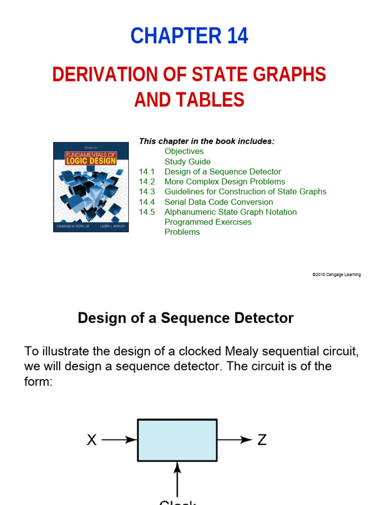 Derivation of State Graphs and Tables: This Chapter in The Book ...