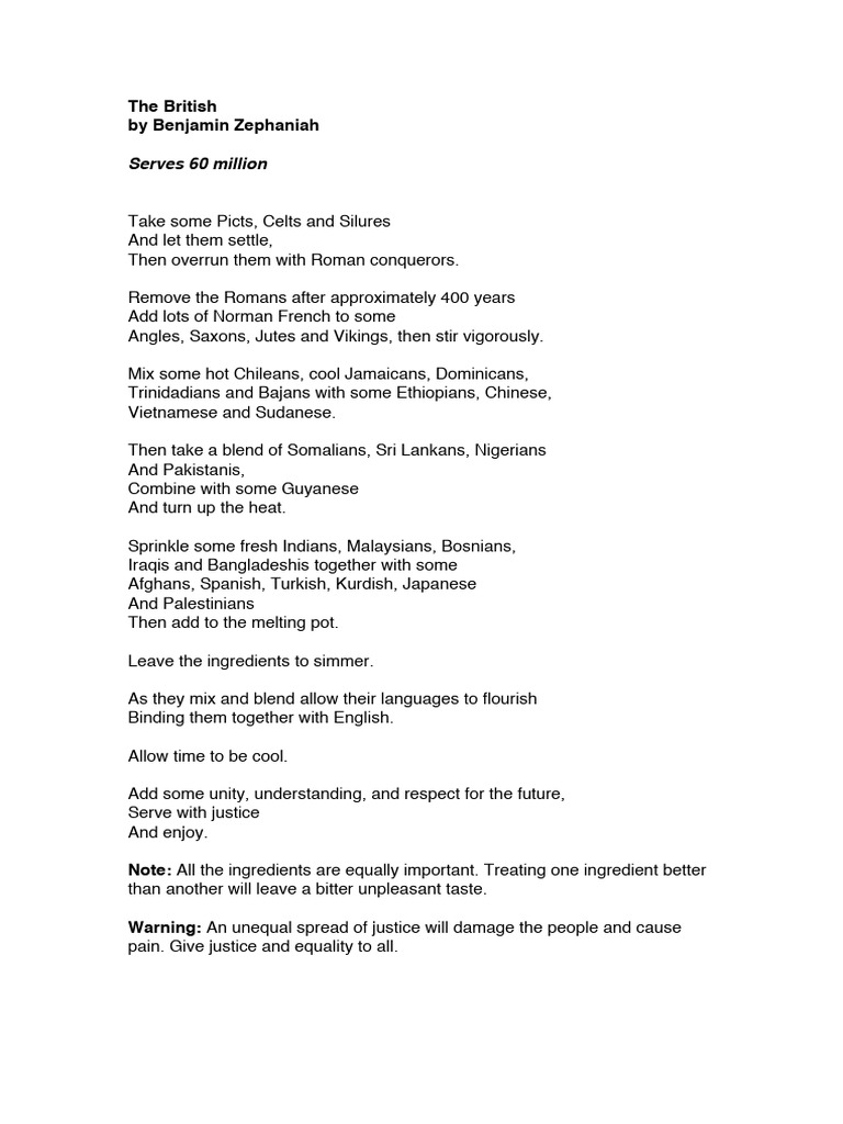 The British Poem | PDF