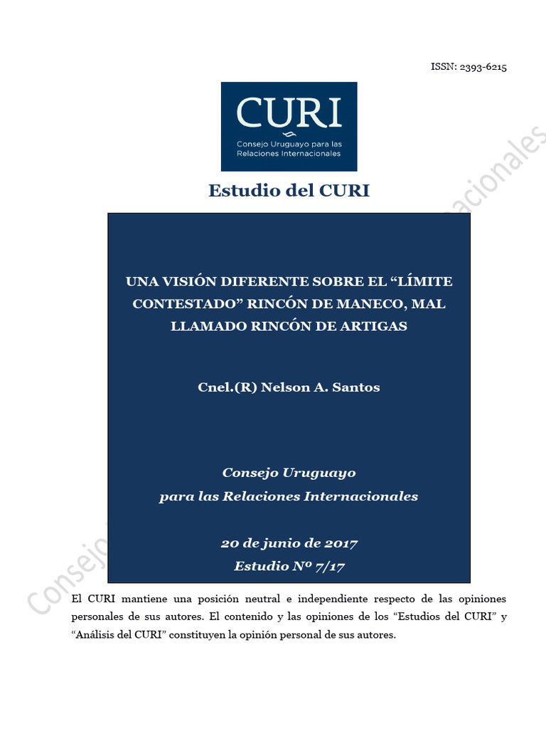 Estudio Del CURI 7 | PDF | Uruguay | Brasil