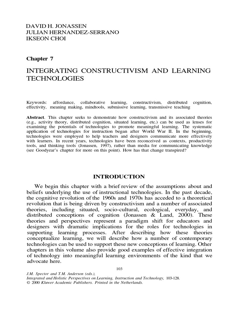 VR & Constructivism | PDF | Constructivism (Philosophy Of Education) | Learning
