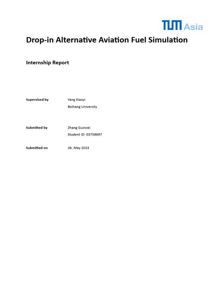Internship Report Pdf Drop Liquid Mechanical Engineering