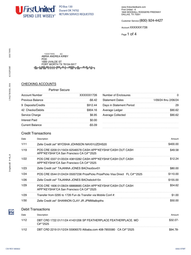PDF Feb Statement | PDF | Cash | Fee