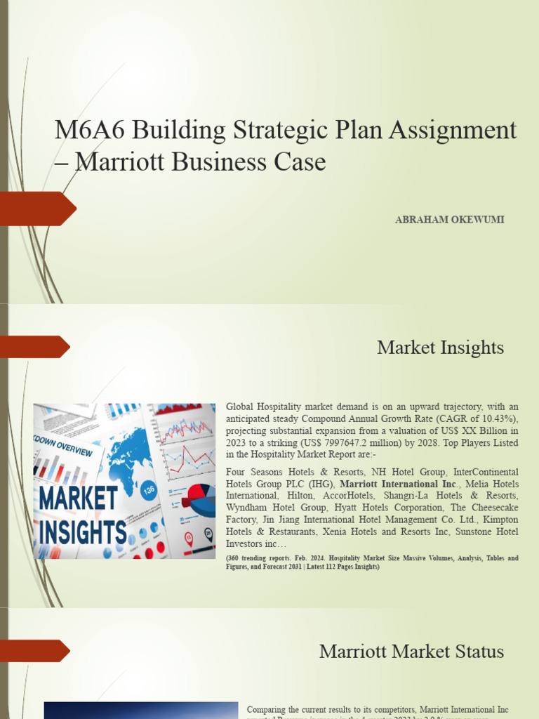 Marriott Strategic Plan Analysis | PDF | Marriott International | Brand