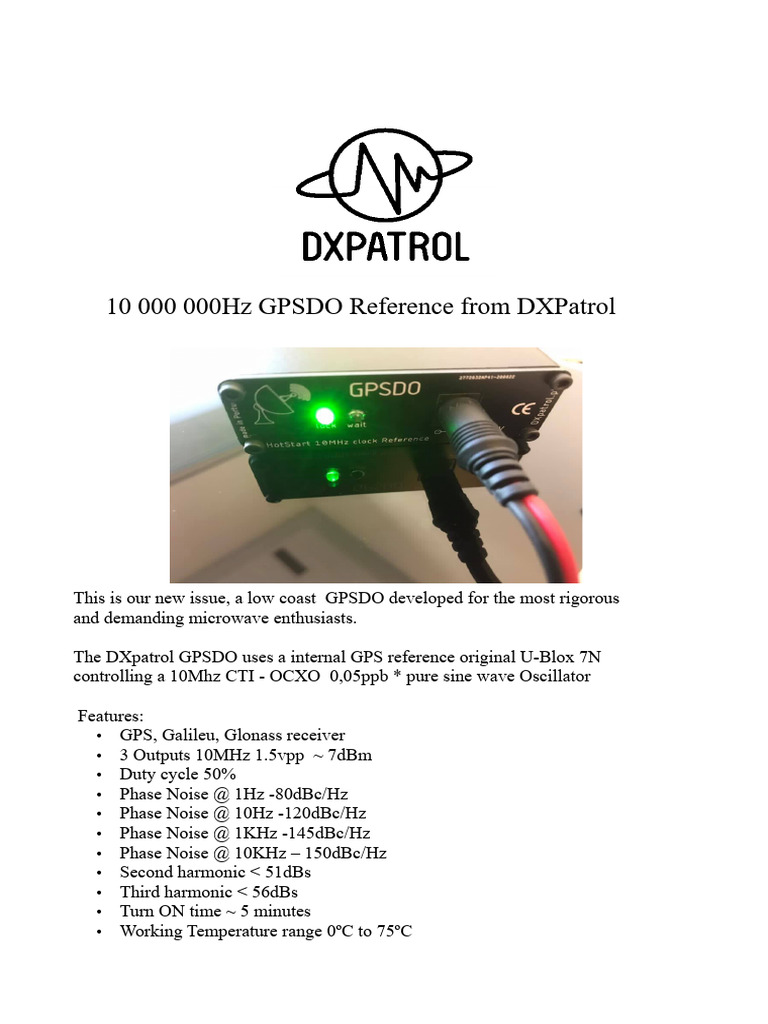 GPSDO Manual Dxpatrol | PDF