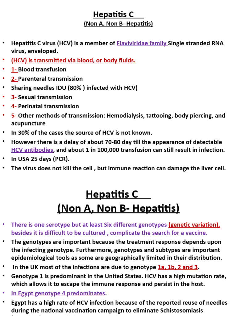 Understanding Hepatitis C Transmission and Treatment | PDF | Hepatitis ...