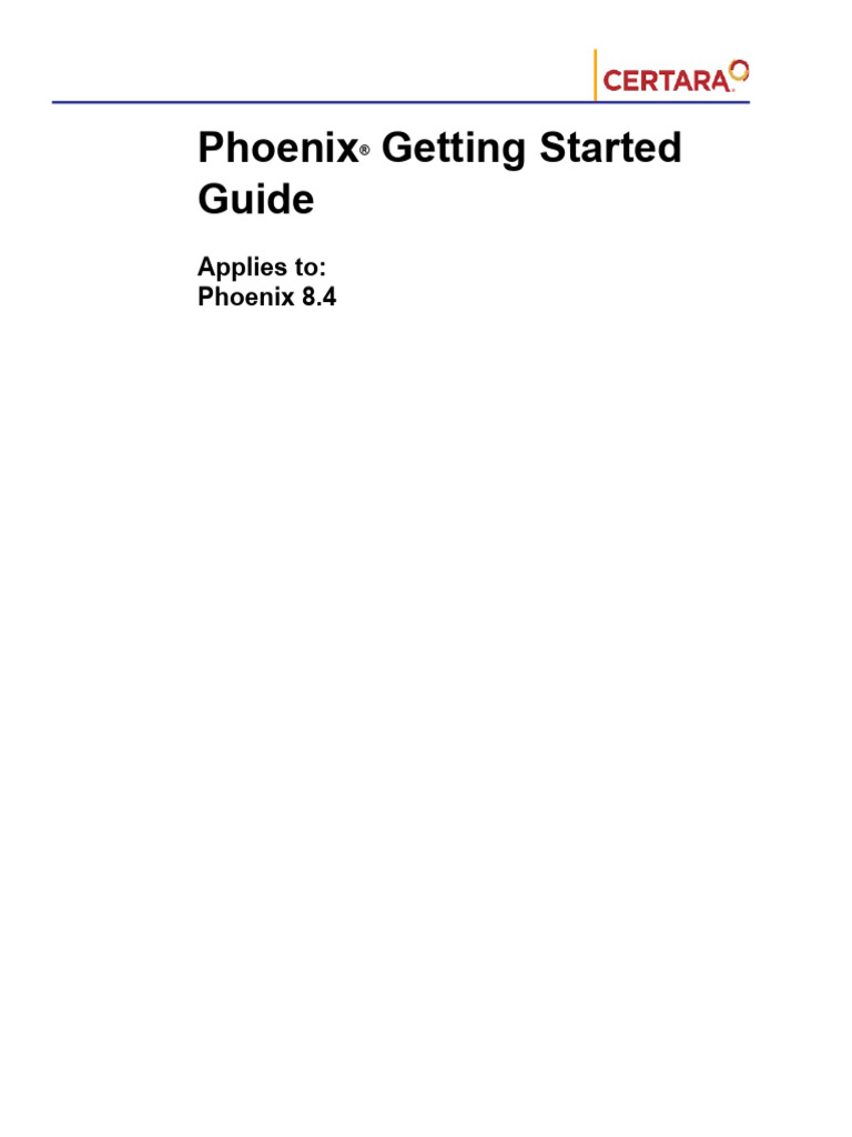 Phoenix Getting Started Guide | PDF | Installation (Computer Programs) | Microsoft Windows