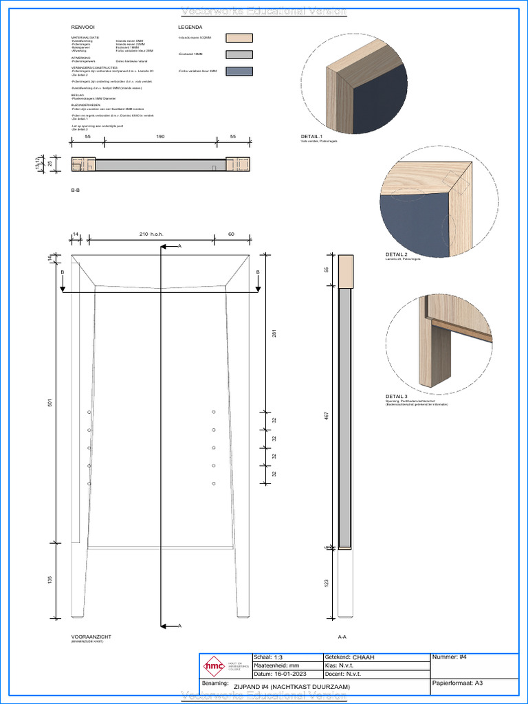 Werktekening Verjonging | PDF