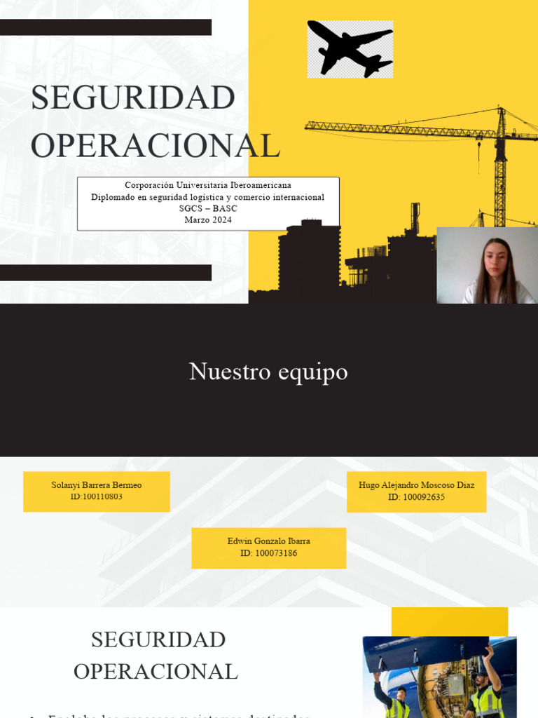 Presentación-SEGURIDAD OPERACIONAL | PDF | Science