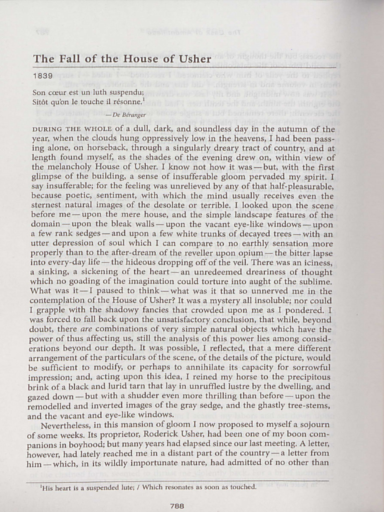 The Fall of The House of Usher | PDF