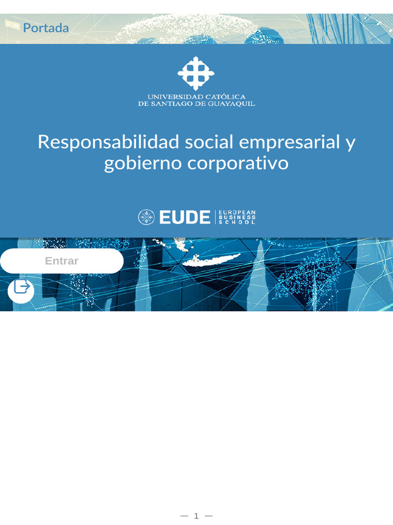Responsabilidad Social Empresarial y Gobierno Corporativo | PDF | Sistema financiero | Junta ...