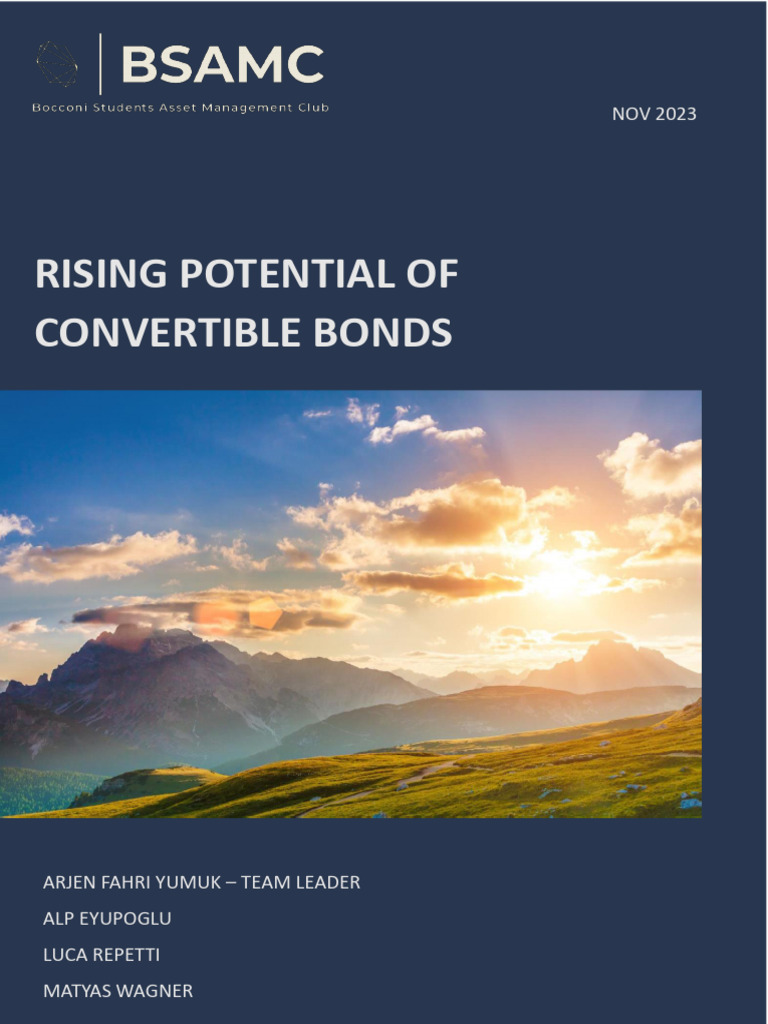 Convertible Bonds: Growth Potential | PDF | Fixed Income | Bonds (Finance)