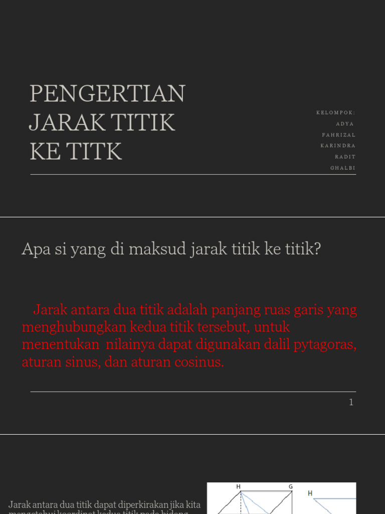Jarak Titik MTK Yang Baru | PDF