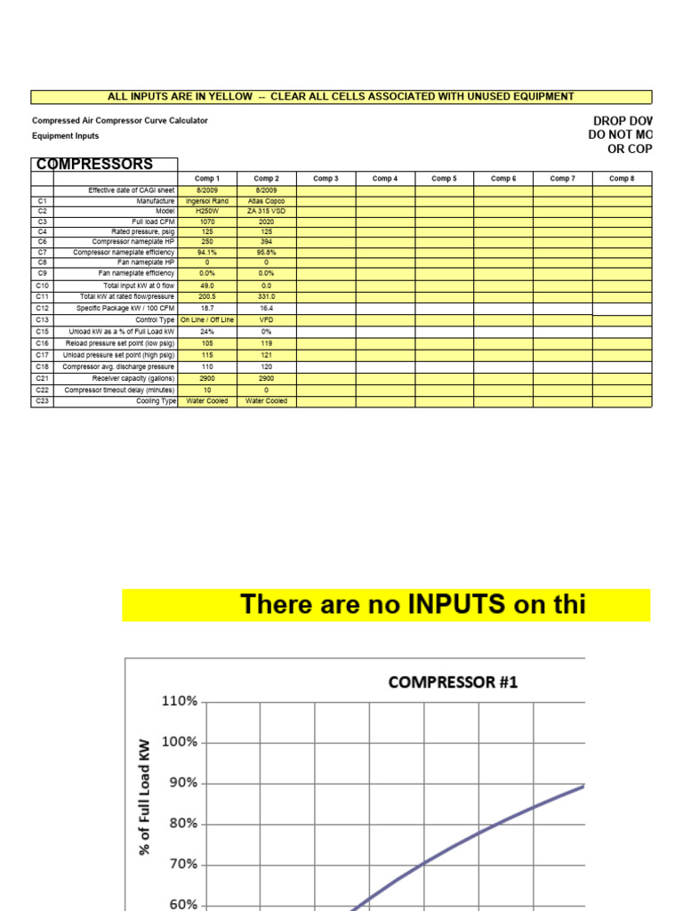 Air Compressor Curve Tool | PDF | Energy Technology | Industrial Gases