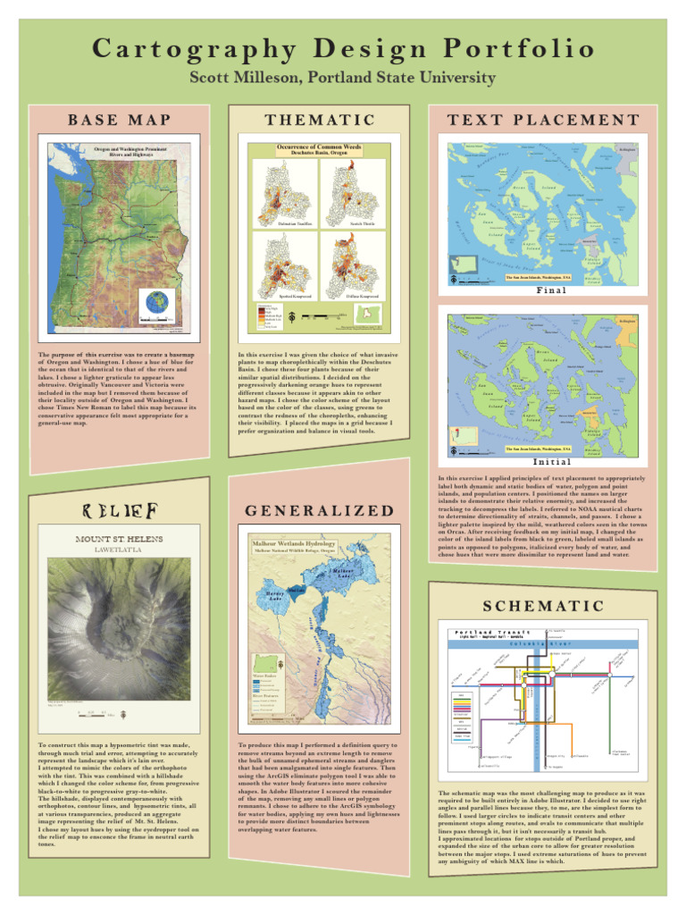Cartographic Design Portfolio Poster | PDF | Indigenous Peoples Of The ...