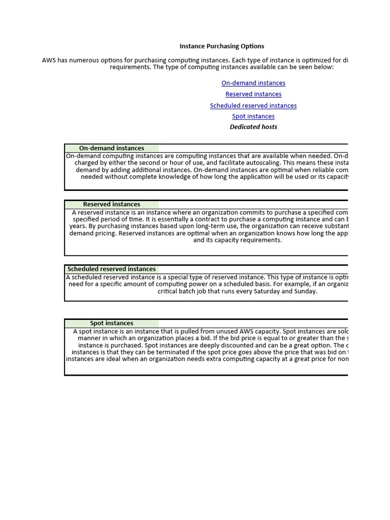 AWS Knowledge Base | PDF | Computing | Central Processing Unit