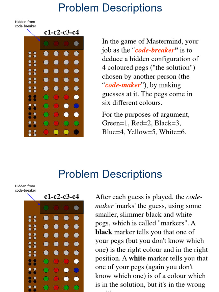 Mastermind Game1 | PDF | Computer Engineering | Computer Science