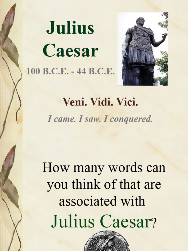 MUZA Copy 2016 Caesar Background | PDF | Julius Caesar | Pompey