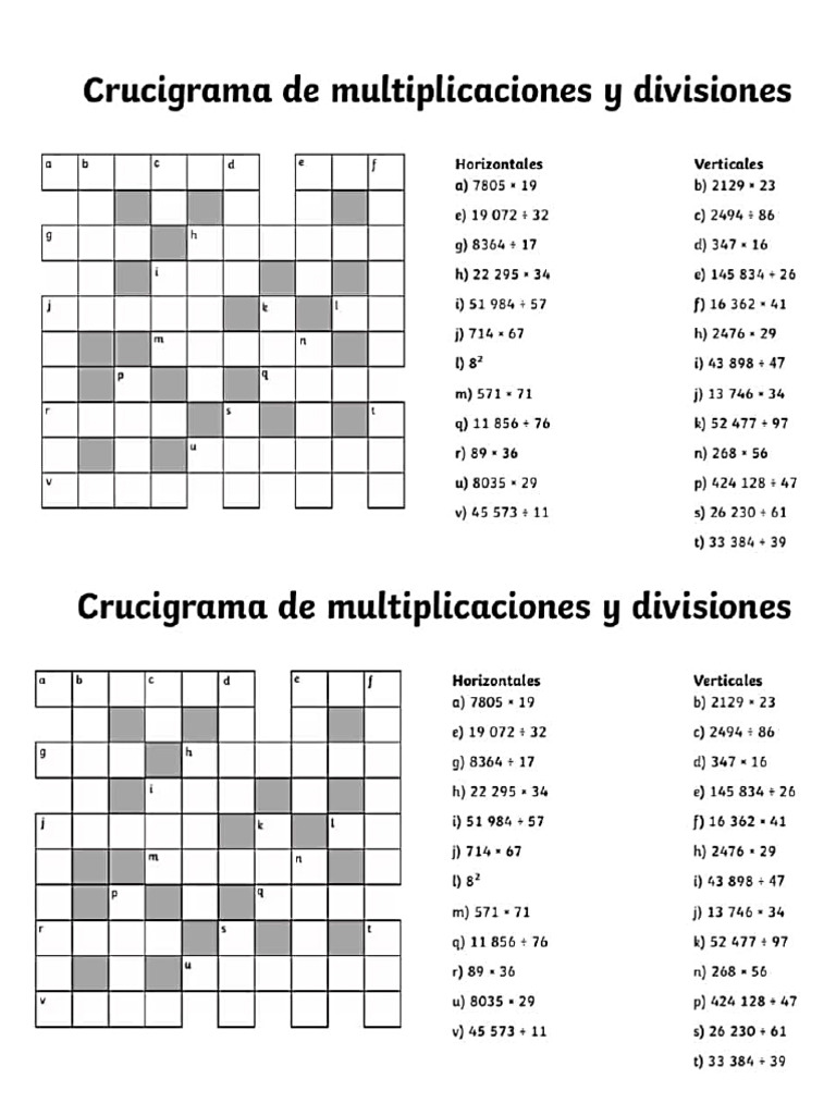 Cruzigrama | PDF