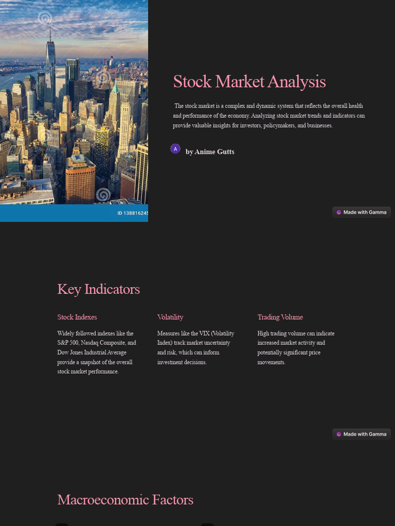 Stock Market Analysis | PDF | Investing | Stock Market