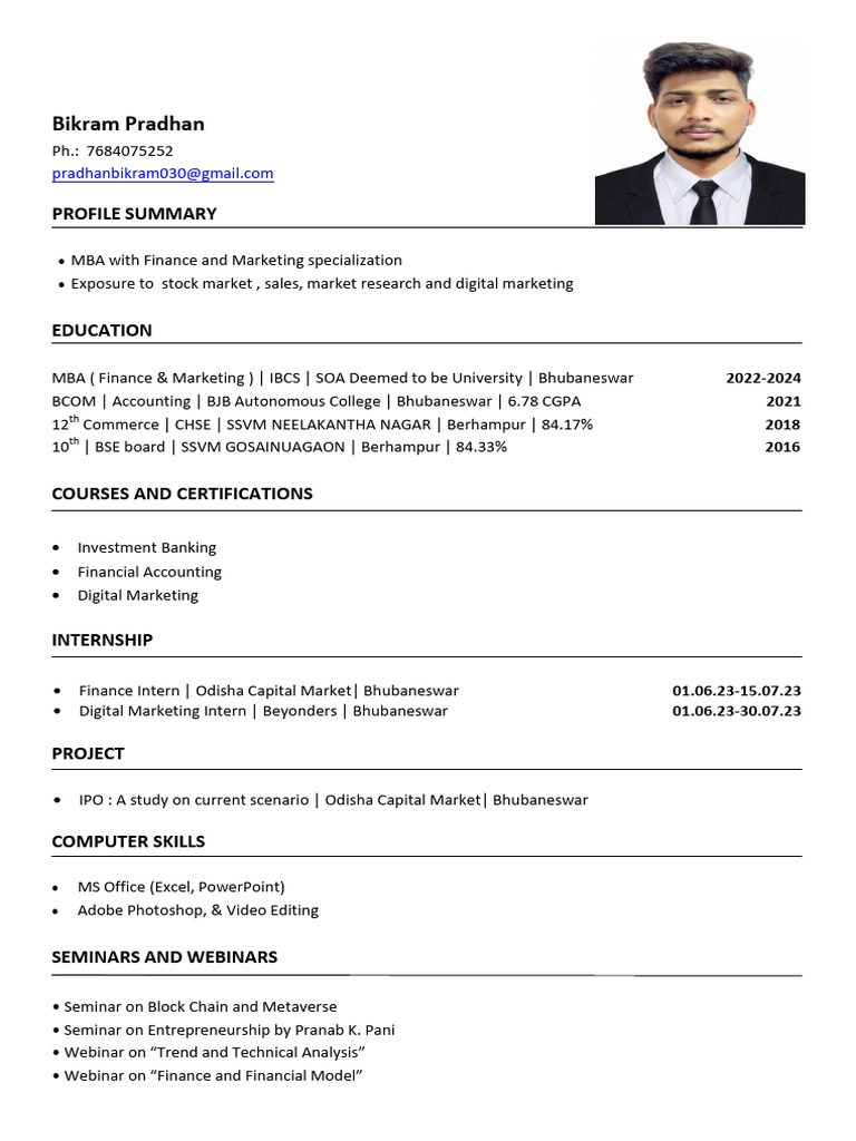 BIKRAM Resume pdf-1 | PDF