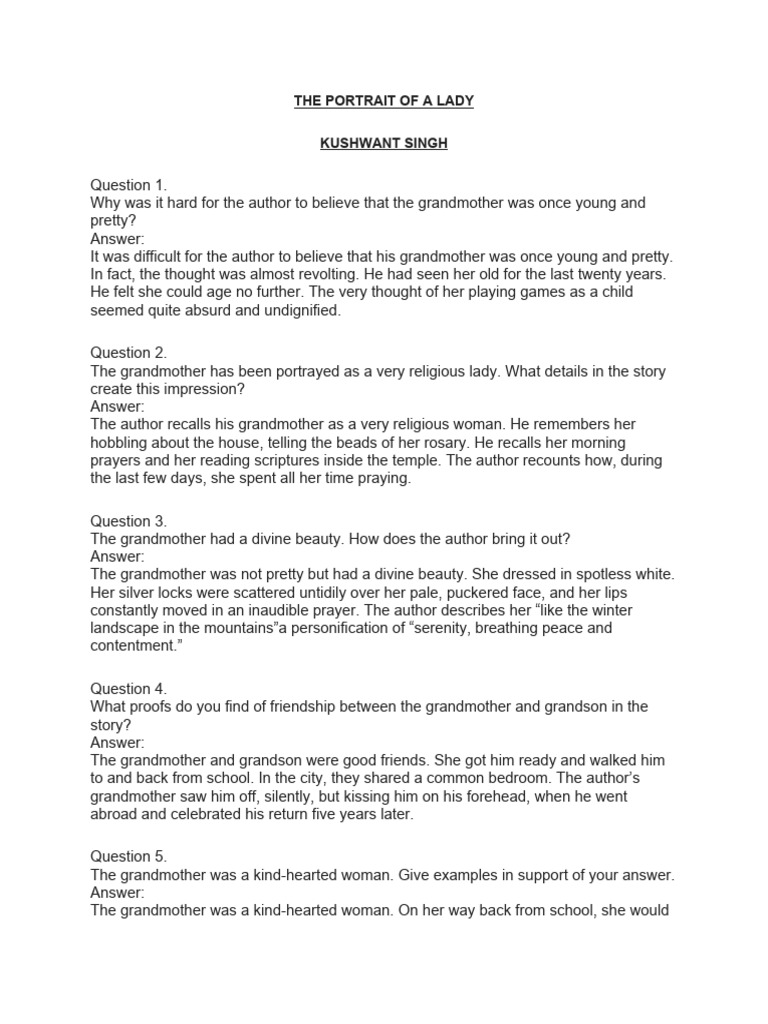 The Portrait of A Lady Notes | PDF | Rosary