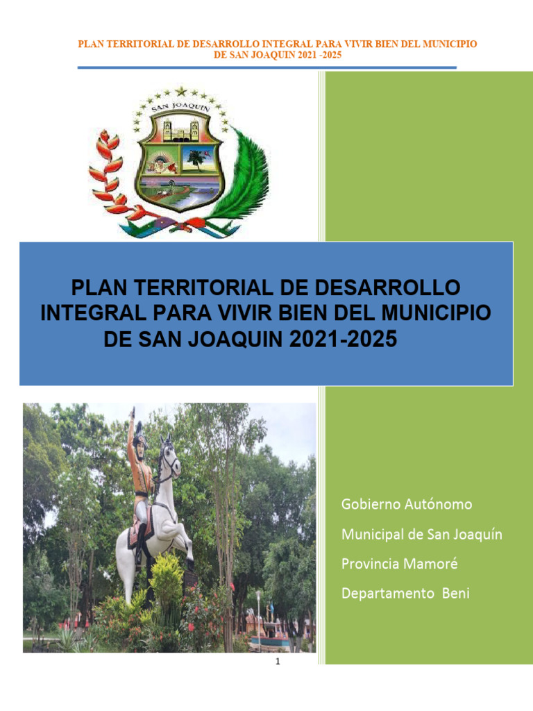 12 PTDI SAN JOAQUIN 2021 -2025 | PDF | Planificación | Evaluación