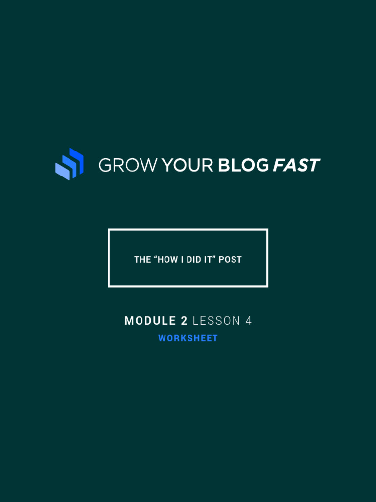 Module 2 - Lesson 4 - Worksheet | Download Free PDF | Human Communication