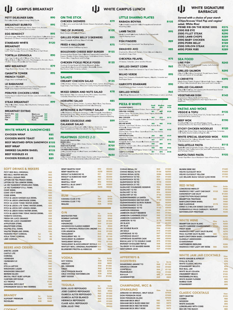 White Melville Food Menu Compressed (1) | PDF
