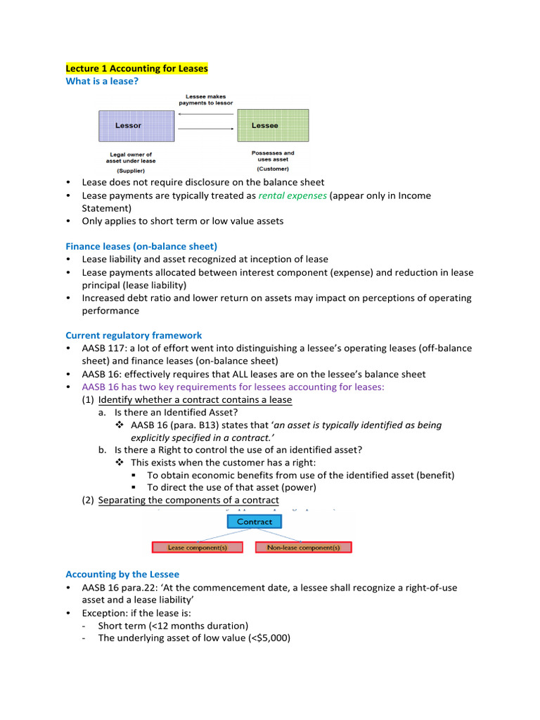 Lease Accounting | PDF | Lease | Expense