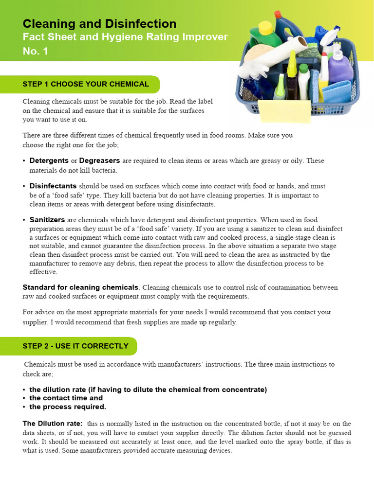 Core Cafe Cleaning - and - Disinfection Procedures | PDF | Disinfectant ...