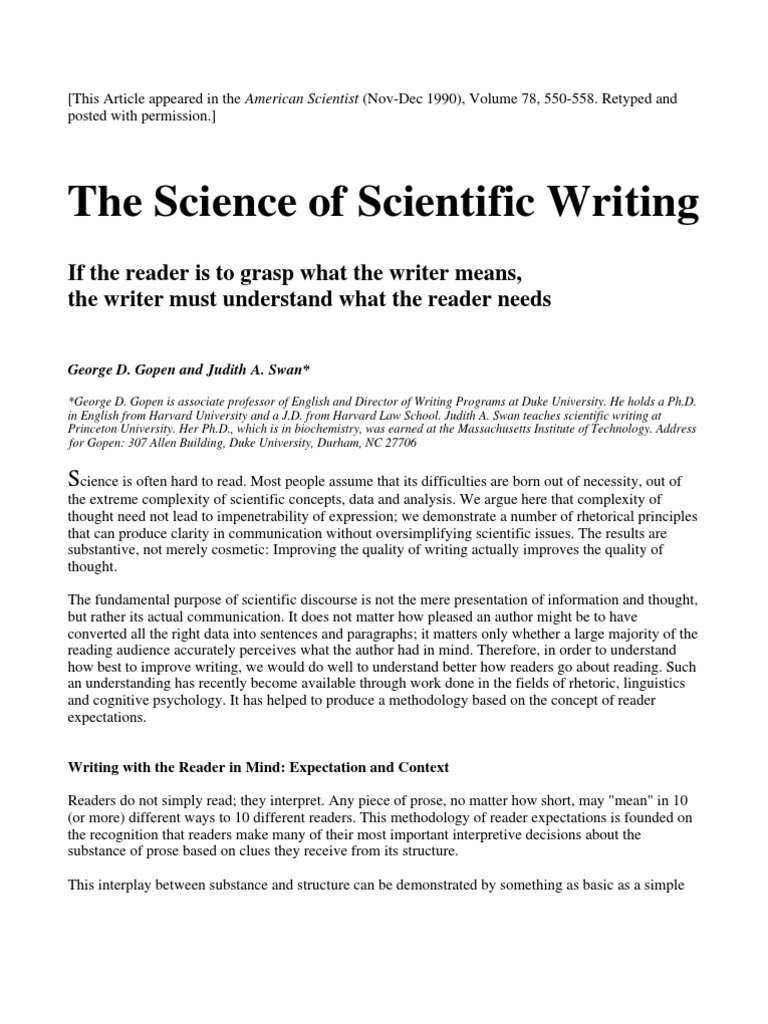 Scientific Writing | PDF