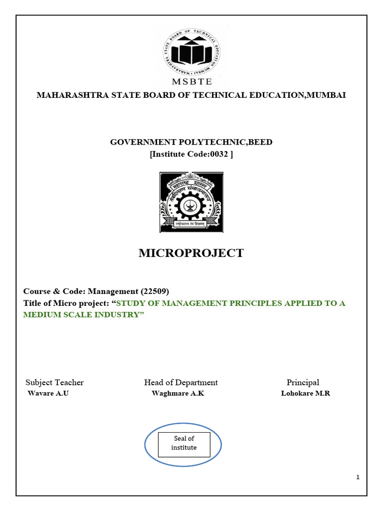 Antu Management Microproject (1) 22NRW | PDF | Strategic Planning | Project Management