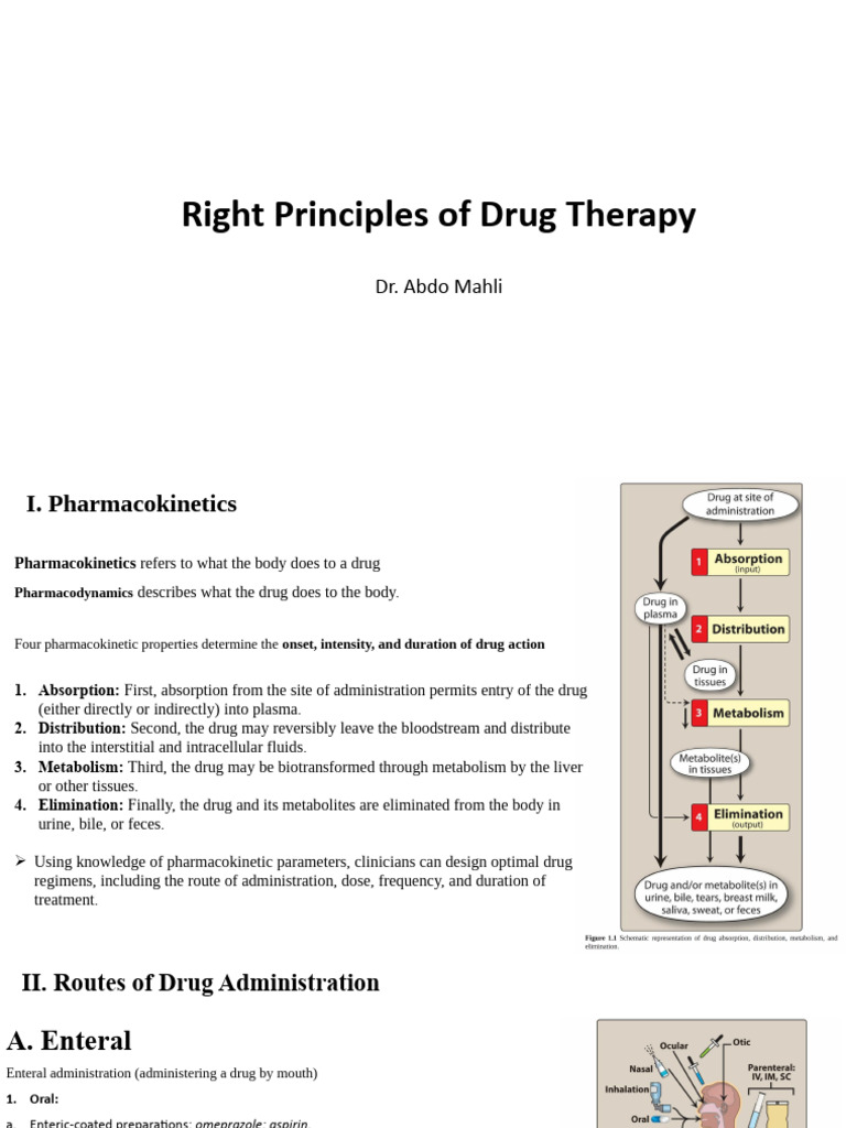 Basic Principles of Pharmaceutical Systems Lec1 | PDF | Drug Metabolism ...