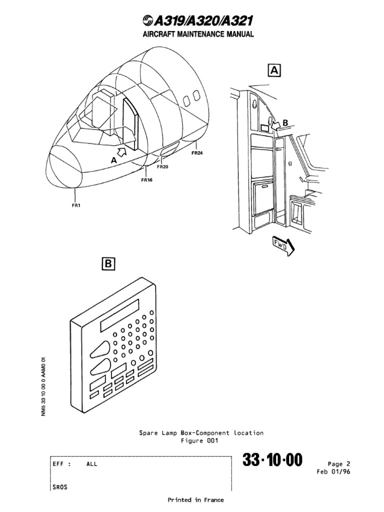 A319/A320/A321 Lights Schematic | PDF | Lighting | Components
