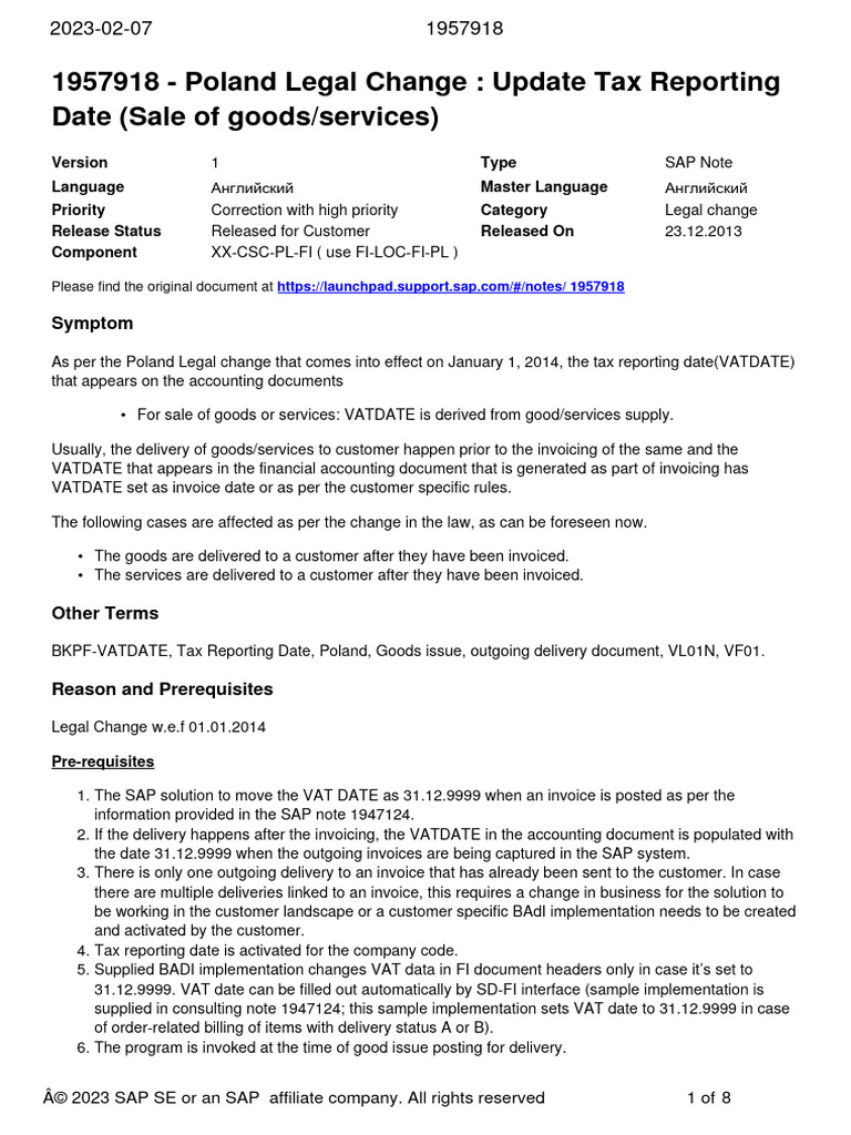 Tax Reporting in SD Note | PDF | Invoice | Software Engineering