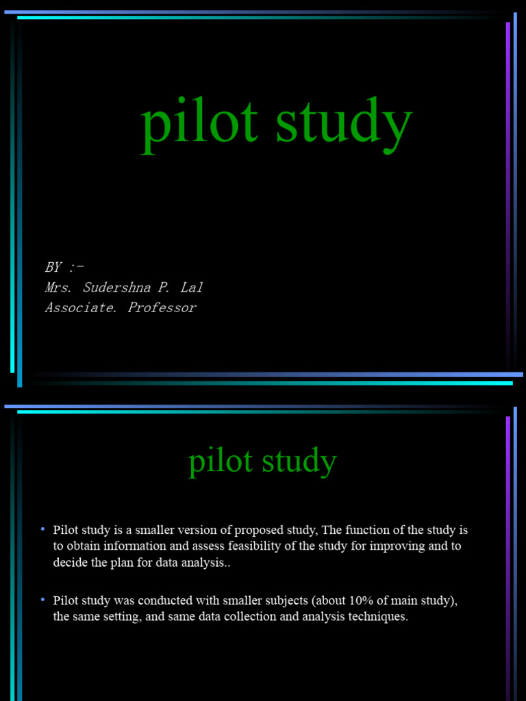 Pilot Study Validity Ans Reliability | PDF | Validity (Statistics ...