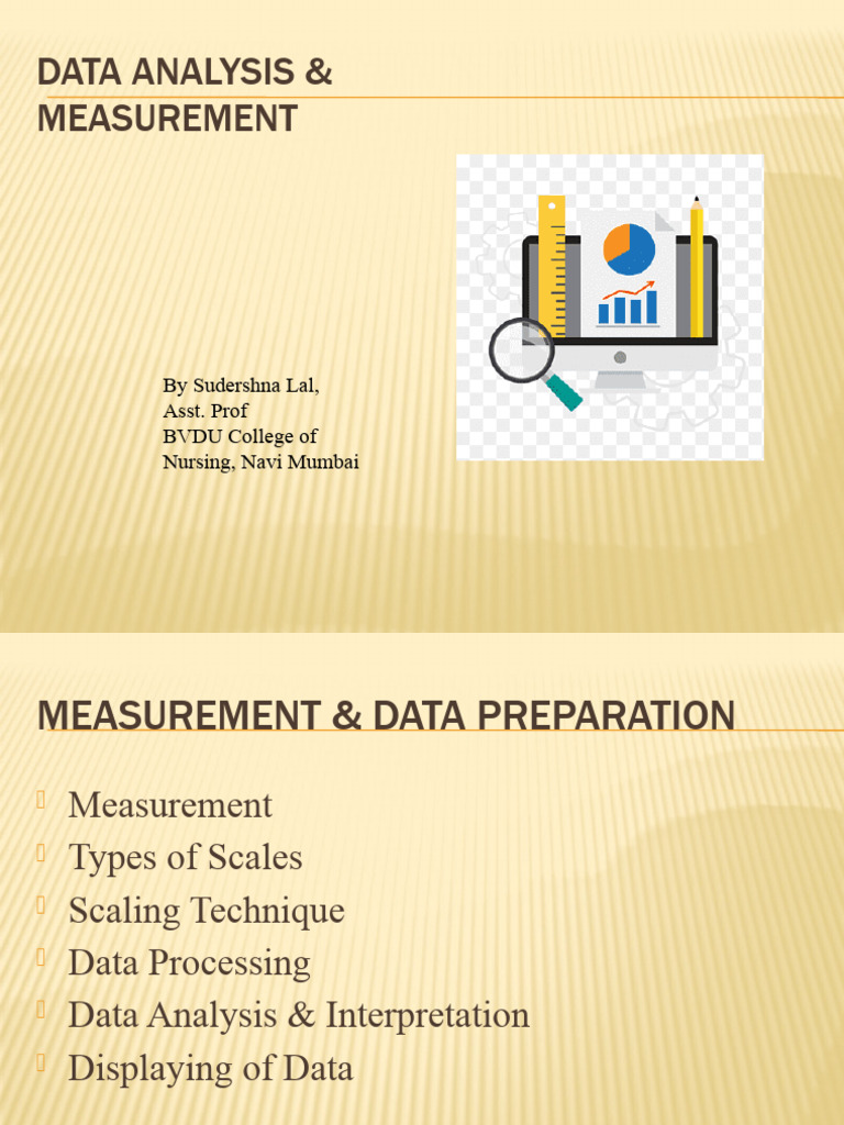 Data Analysis and Measurement | PDF | Level Of Measurement | Statistics