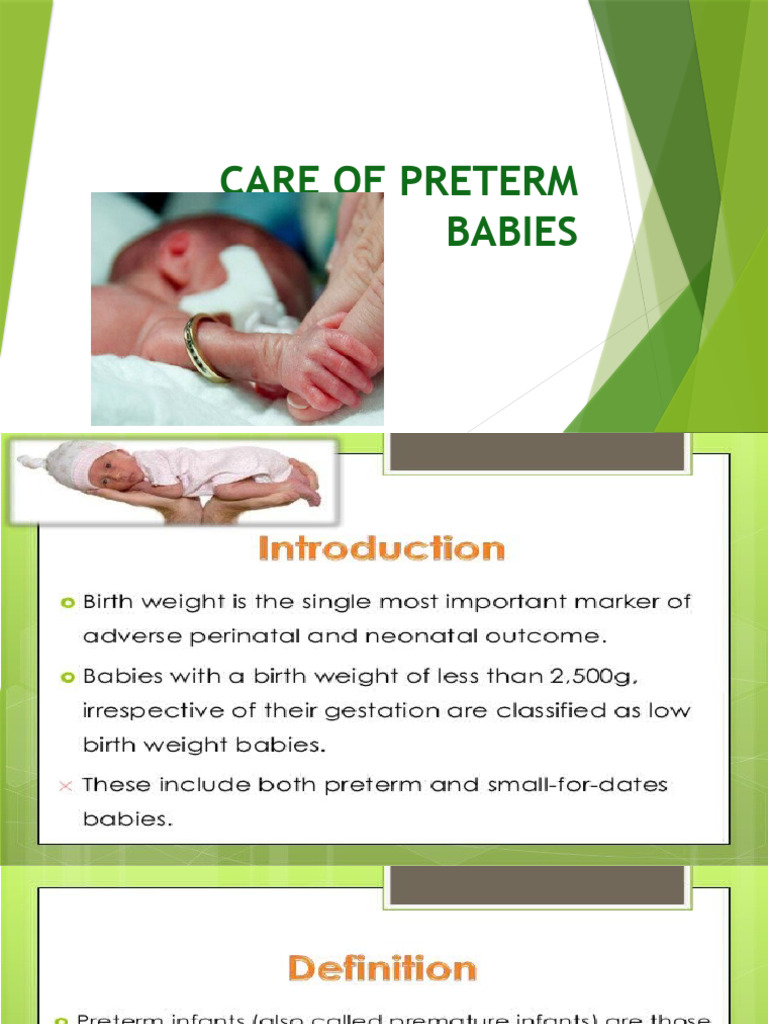 Care of Preterm Baby | PDF | Preterm Birth | Breastfeeding