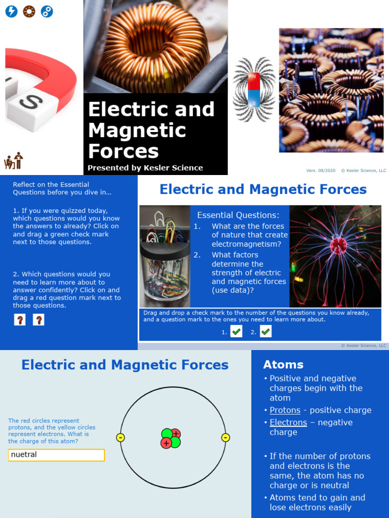 Jeffrey Pederson - Electric and Magnetic Forces Notes | PDF ...