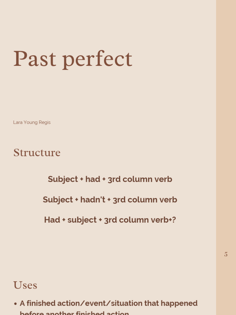 Past Perfect | Download Free PDF | Verb | Linguistic Typology