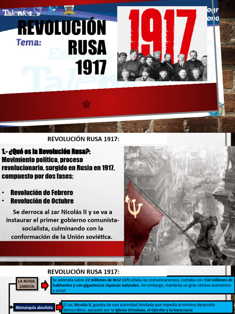 Revolución Rusa1917 | PDF | Vladimir Lenin | Imperio ruso